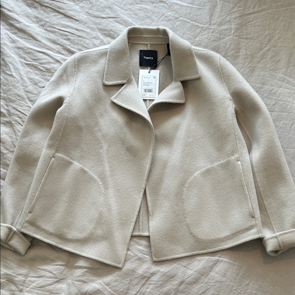 Theory | Jackets & Coats | Theory Womens Offwhite Jacket | Poshmark